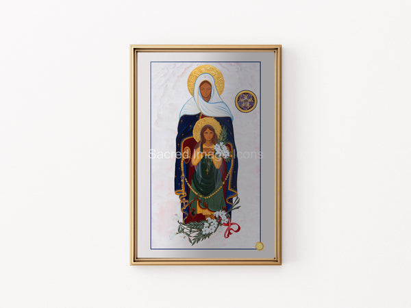 Saint Maria Goretti Icon Print - Sacred Image Icons