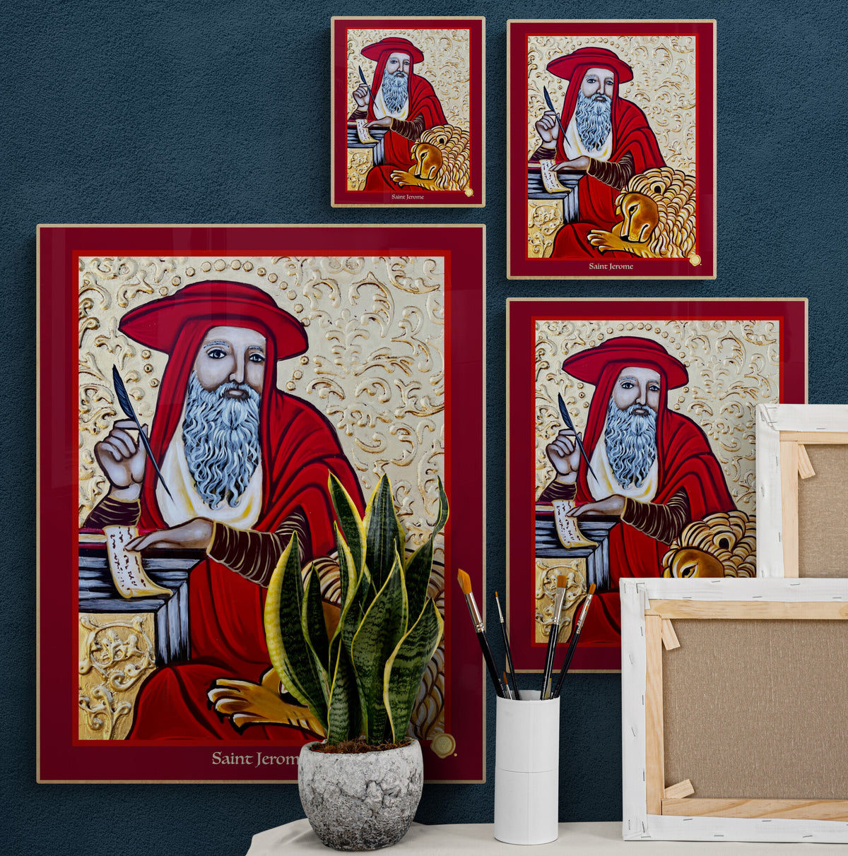 Saint Jerome Icon Print - Sacred Image Icons Saint Jerome Icon Print - Sacred Image Icons