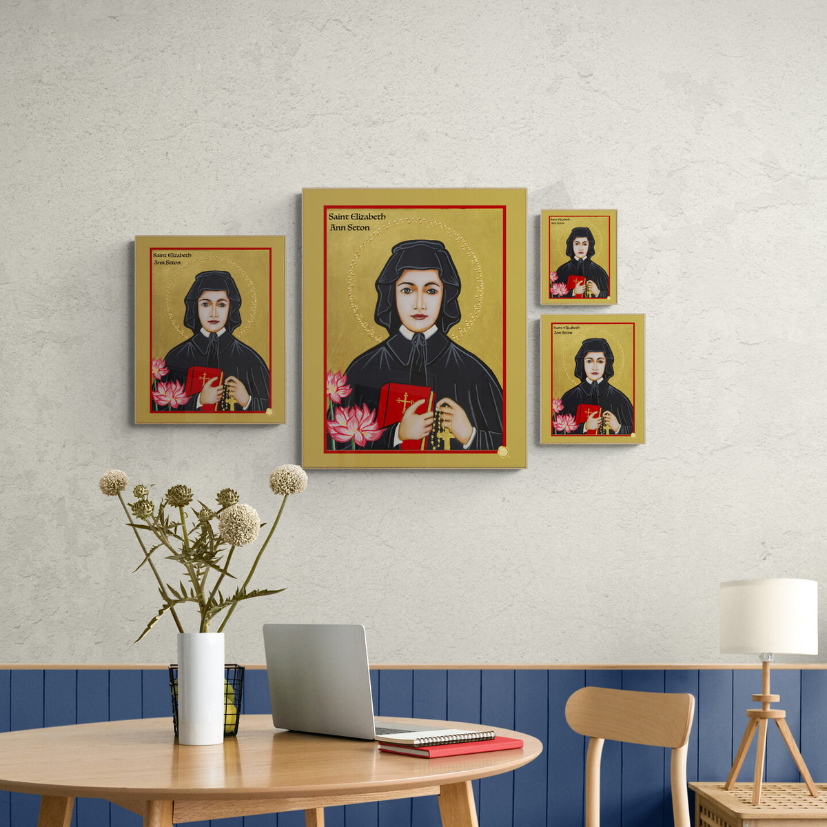 Saint Elizabeth Ann Seton Icon Print - Sacred Image Icons