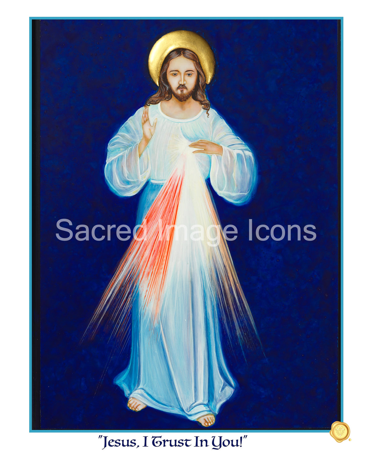 Divine Mercy Icon Print - Sacred Image Icons