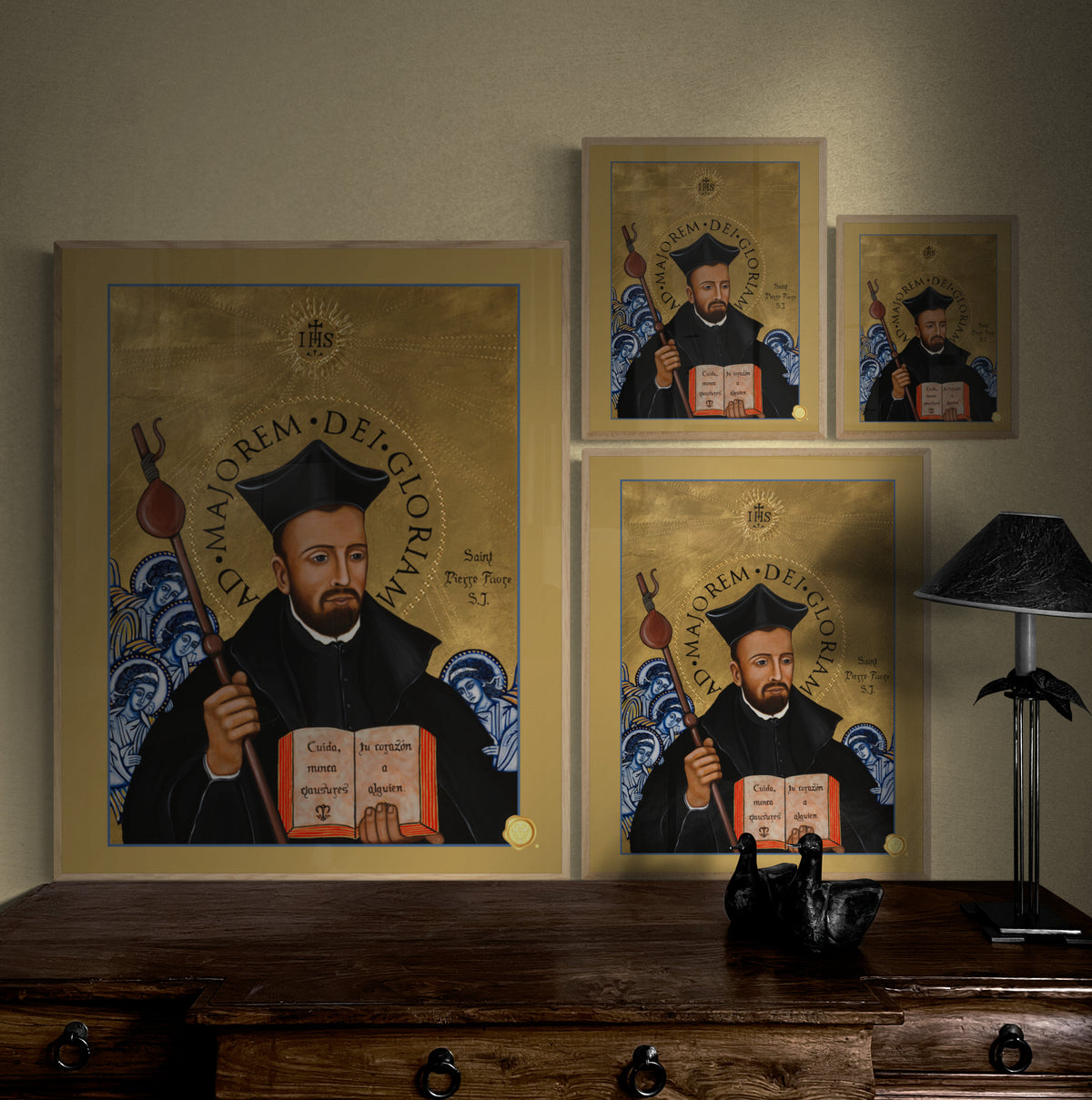 Saint Peter Faber Icon Print - Sacred Image Icons
