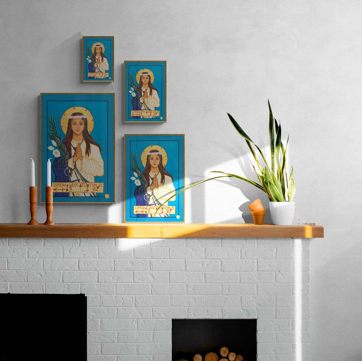 Saint Philomena Icon Print - Sacred Image Icons
