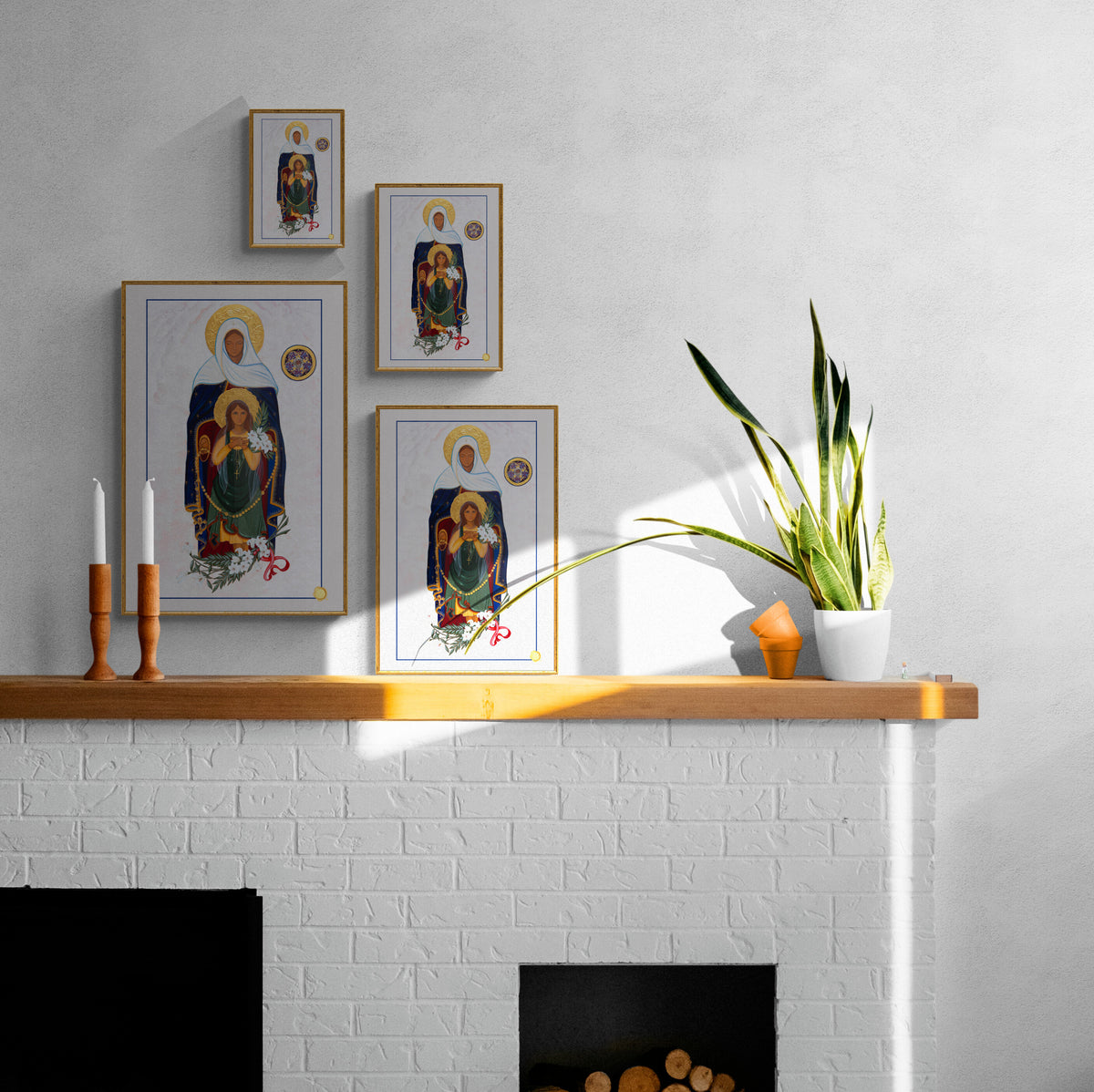 Saint Maria Goretti Icon Print - Sacred Image Icons