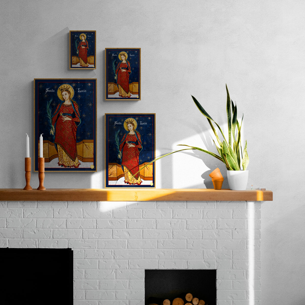 Saint Lucy Icon Print Sacred Image Icons
