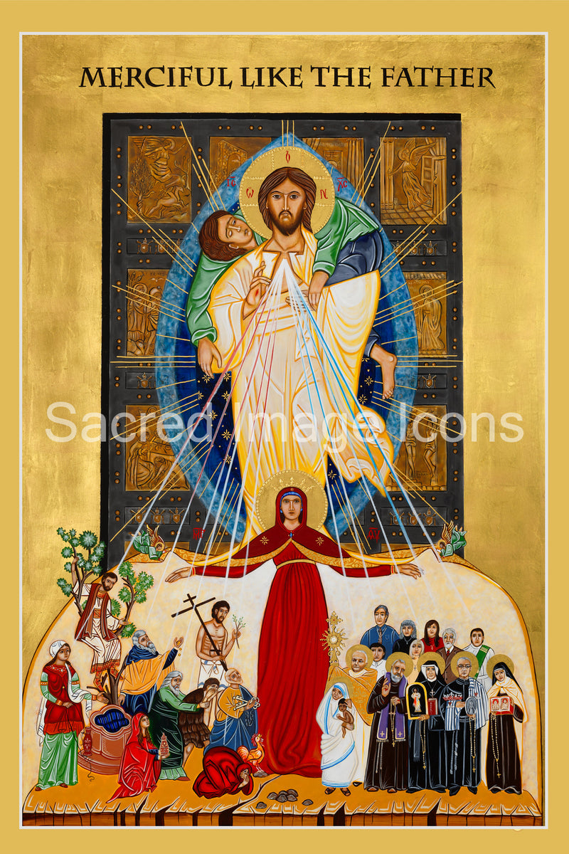 Jesus the Good Shepherd / Merciful Like the Father Icon Print - Sacred ...