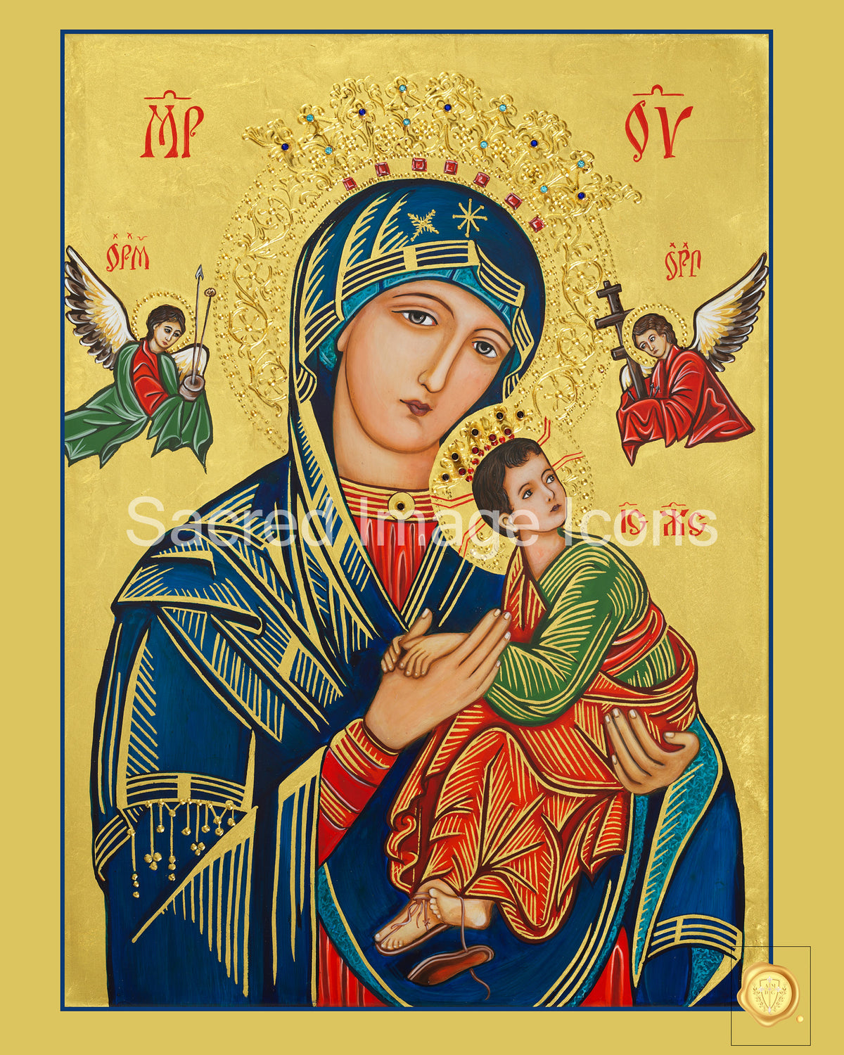 Our Lady of Perpetual Help Icon Print - Sacred Image Icons