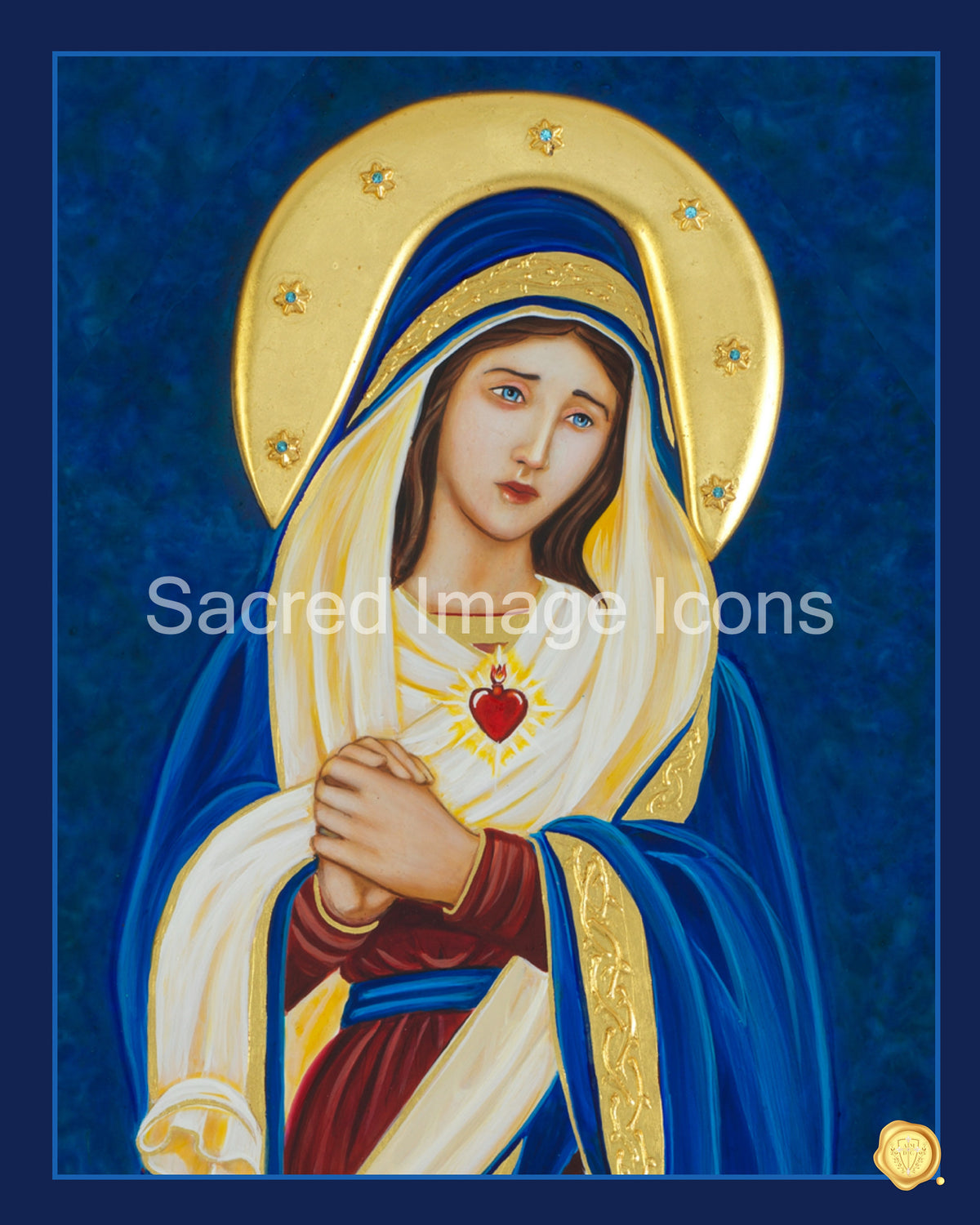 Our Lady of Sorrows 1 Icon Print - Sacred Image Icons