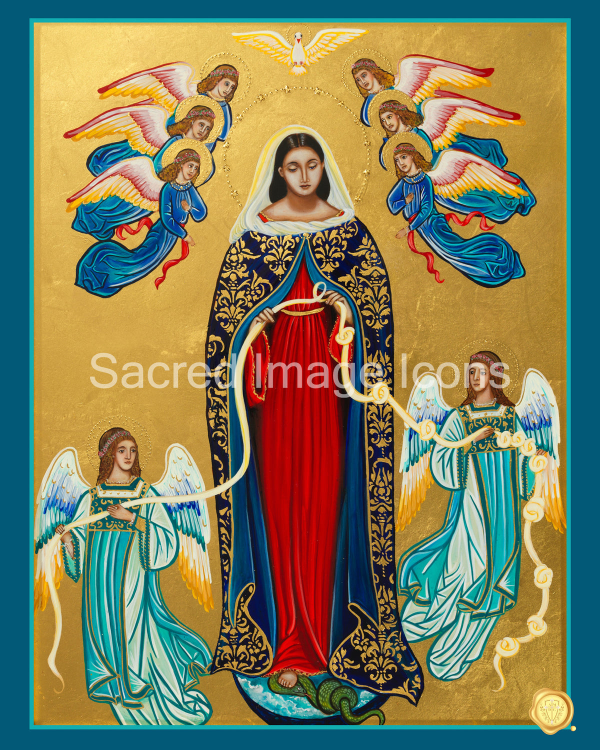 Our Lady Undoer of Knots Icon Print - Sacred Image Icons