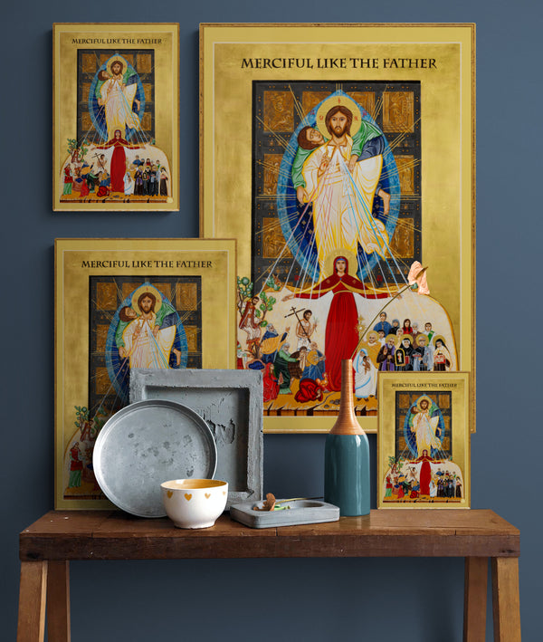 Jesus the Good Shepherd / Merciful Like the Father Icon Print - Sacred ...