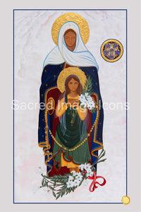Saint Maria Goretti Icon Print - Sacred Image Icons