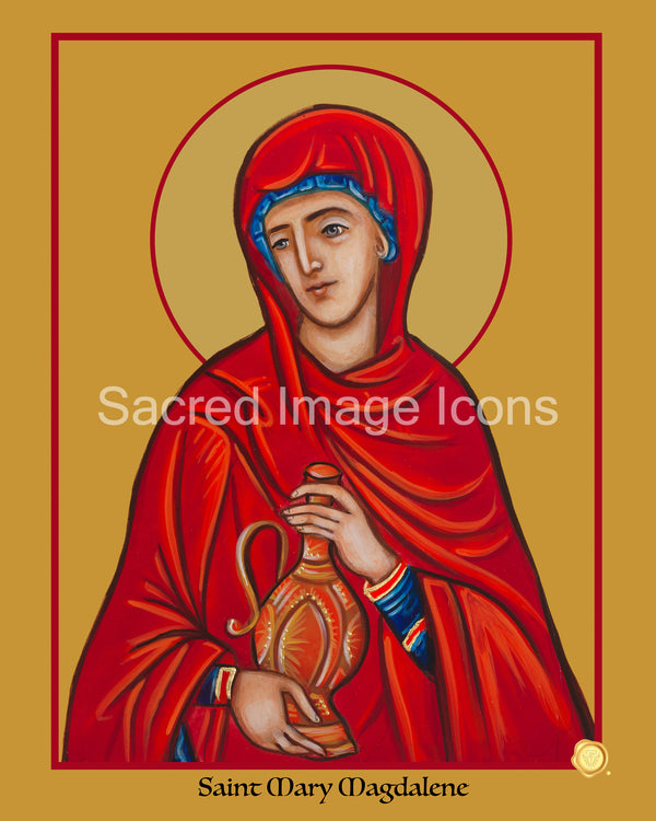Saint Mary Magdalene Icon Print - Sacred Image Icons