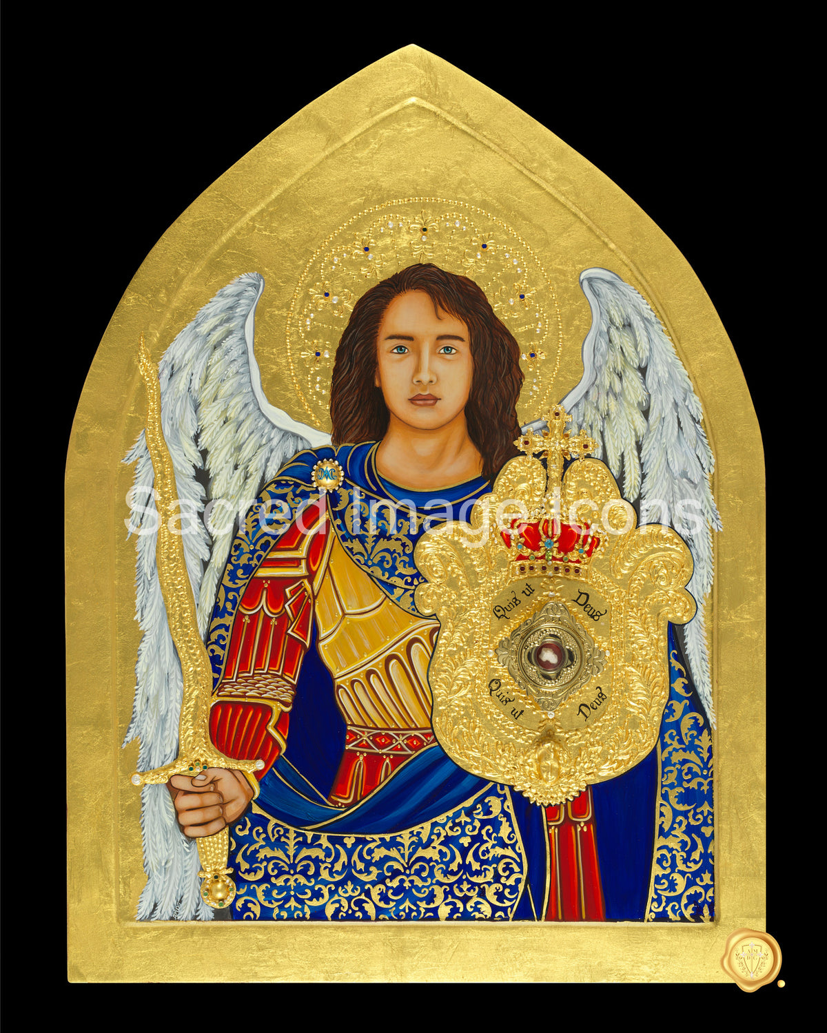 Archangel Michael 1 Icon Print - Sacred Image Icons