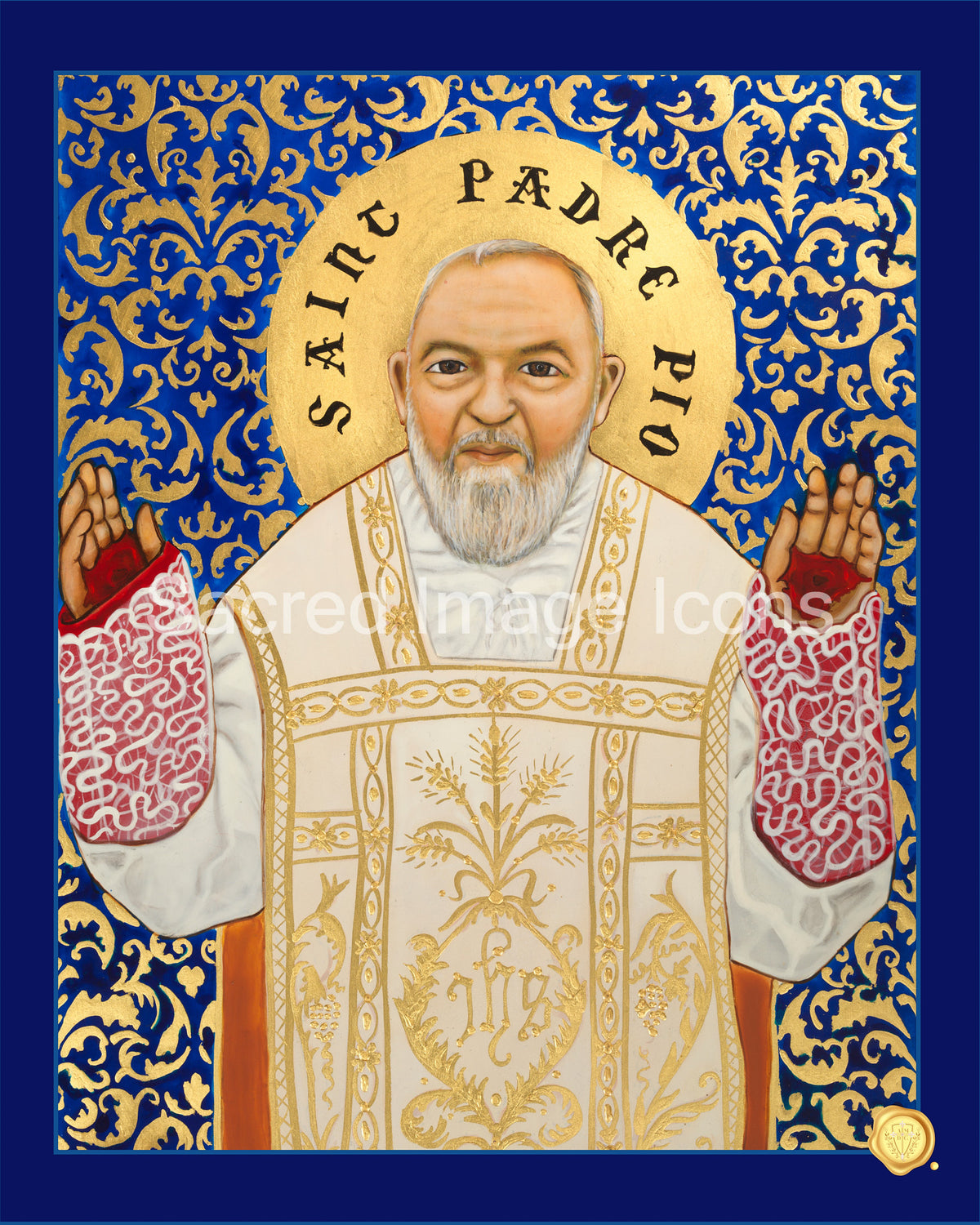 Saint Padre Pio Icon Print - Sacred Image Icons