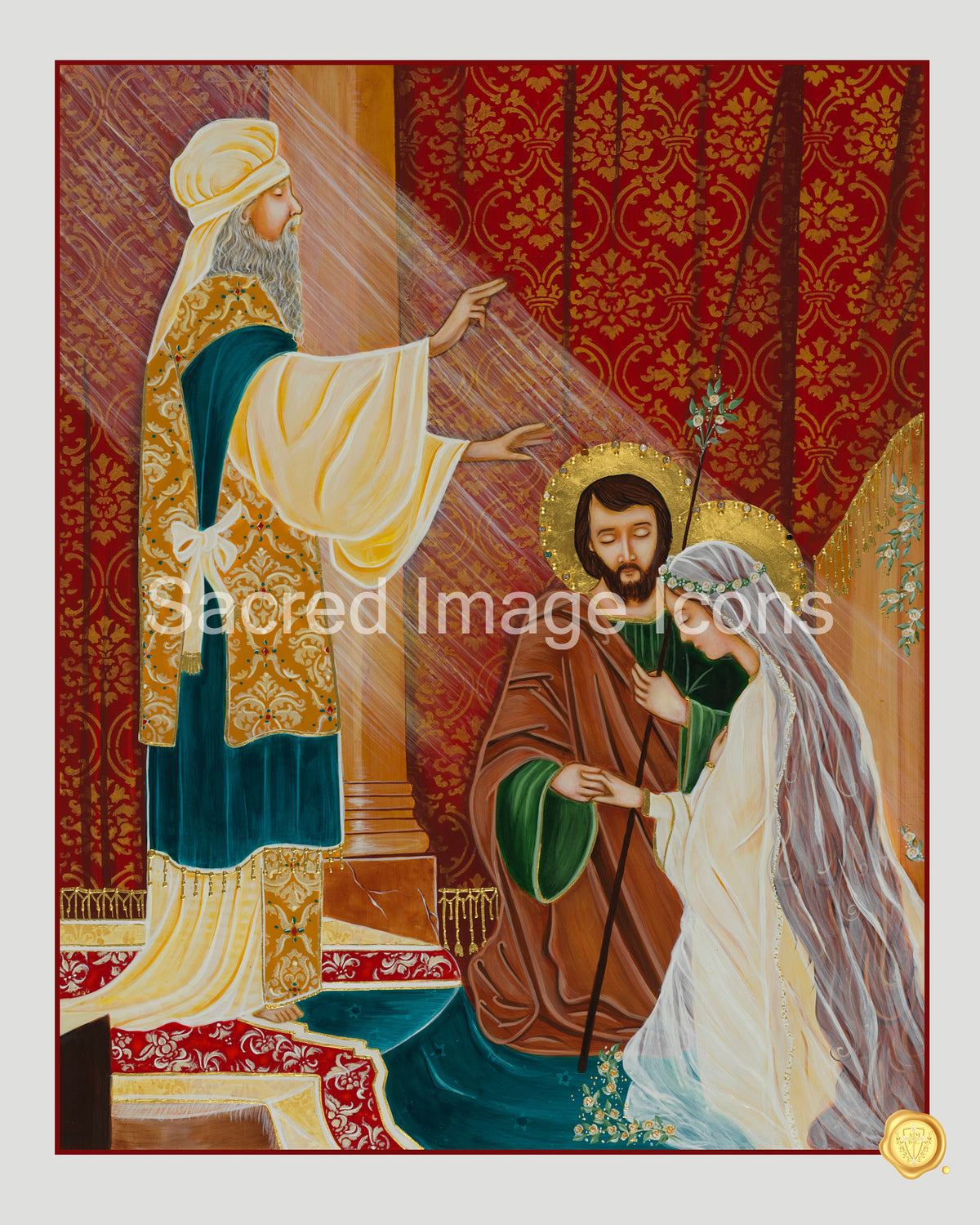 The Wedding Blessing Icon Print - Sacred Image Icons