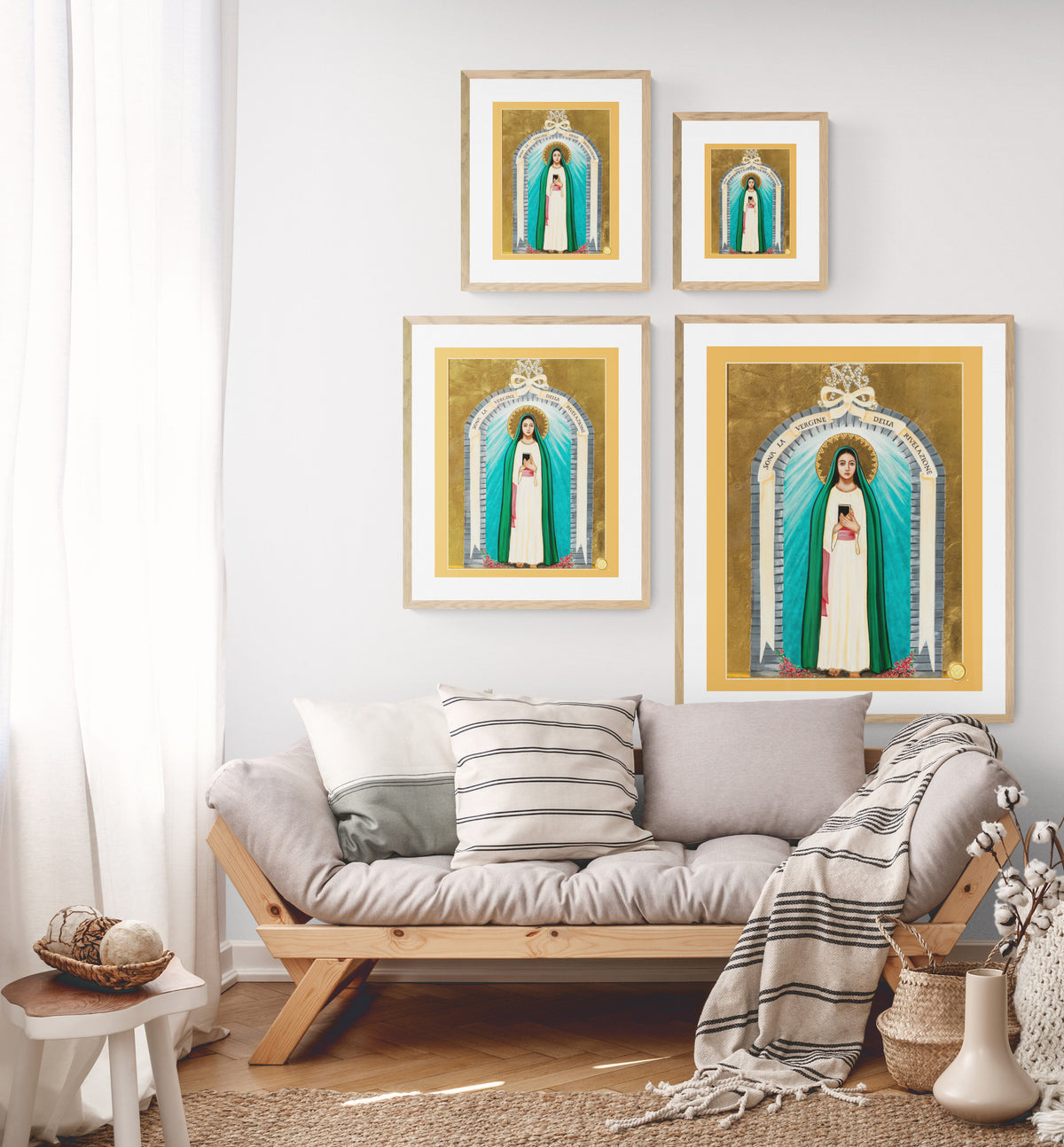 Our Lady of Revelation Icon Print - Sacred Image Icons